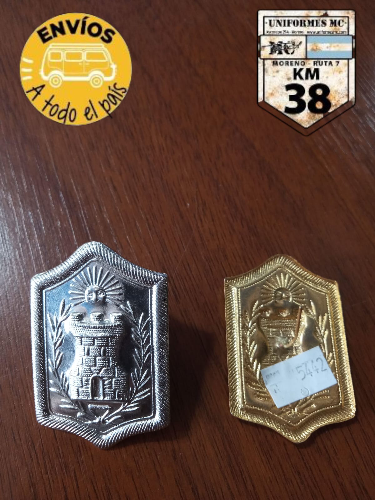 CHAPA SPB PLATEADO - Uniformes Mc