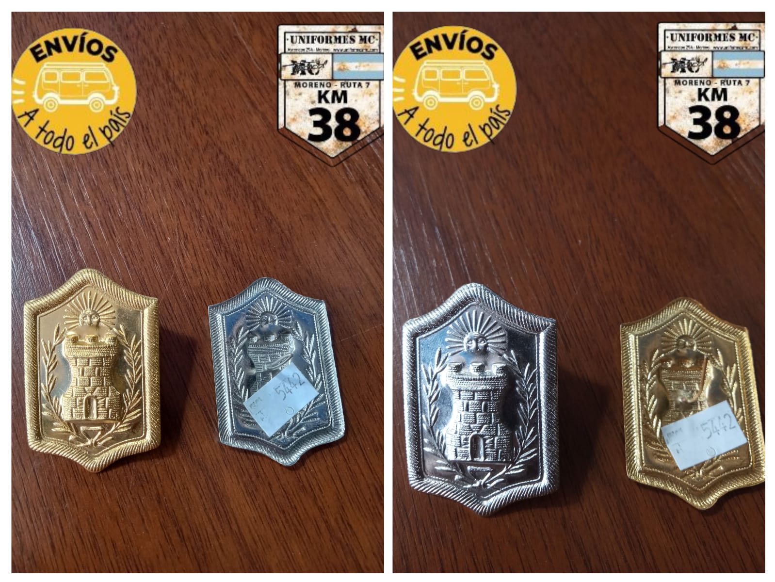 CHAPA SPB PLATEADO - Uniformes Mc